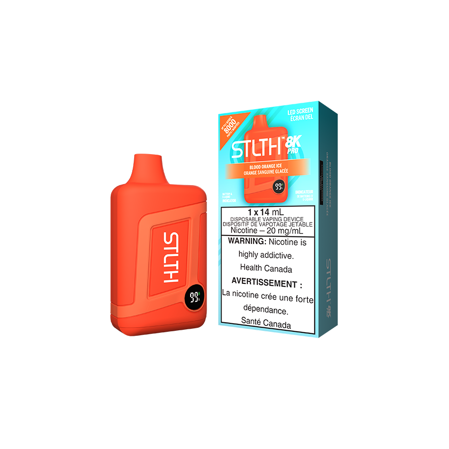 STLTH BOX 8K PRO DISPOSABLE - BLOOD ORANGE ICE – Simpli Vape